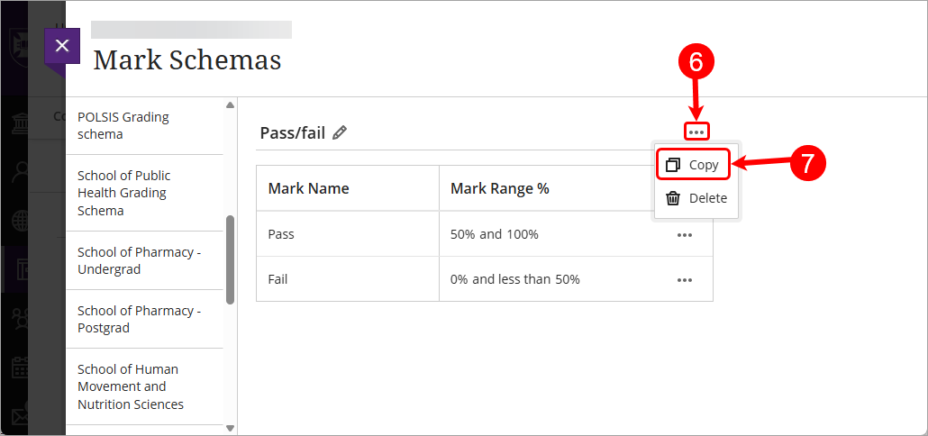 Create a Mark Schema (Pass/Fail) (Ultra) - eLearning - University of Queensland